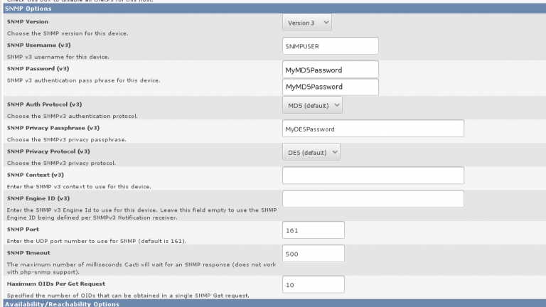 SNMP v3 and Cacti – Software Effect Enterprises, Inc